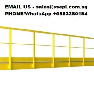 Meat processing chemical resistant fibre glass railing - Singapore ...